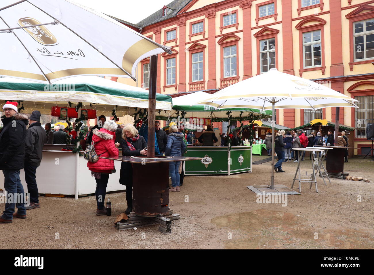 Christmas Market at Malberg Castle in Germany Stock Photo - Alamy