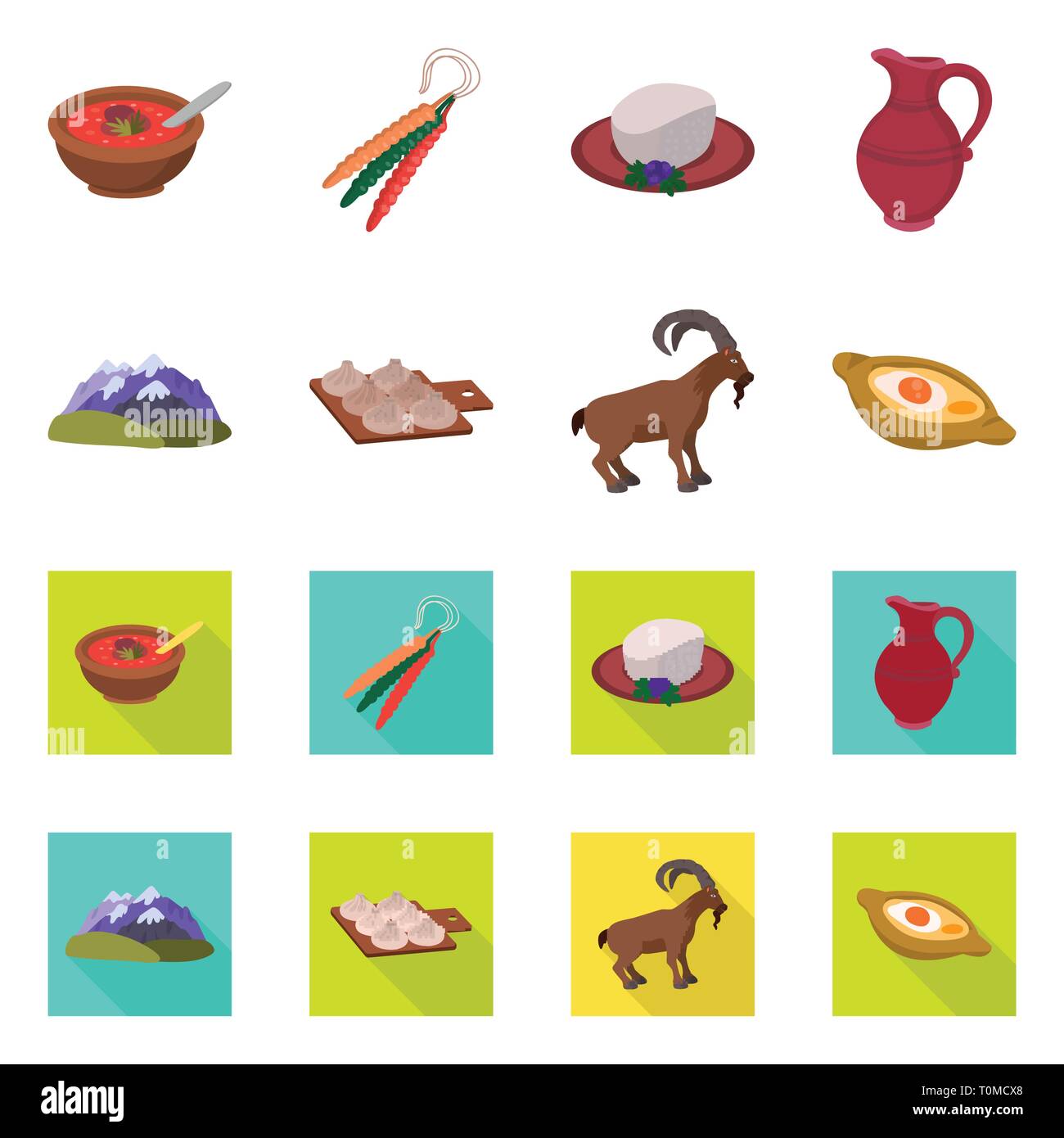 Vector illustration of culture and sightseeing sign. Set of culture and ...