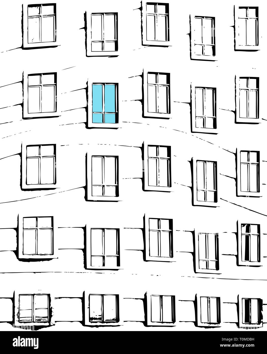 Sun reflection on windows Stock Vector Images - Alamy