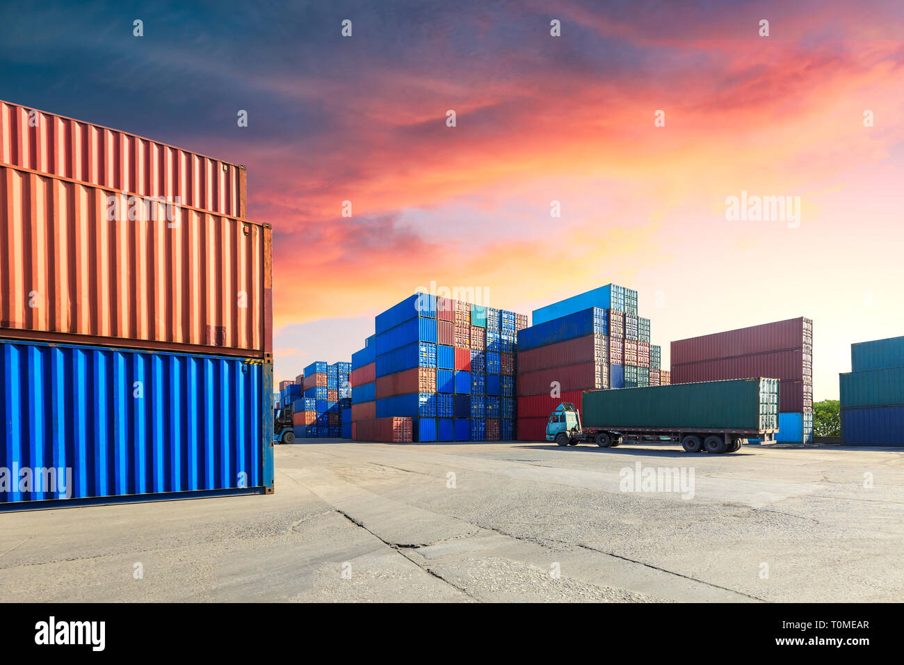 Industrial Container yard for Logistic Import Export business,modern ...