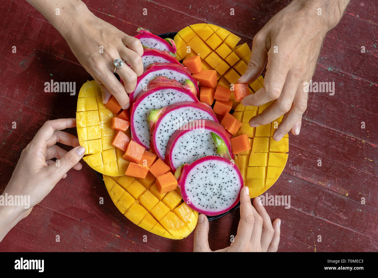 Happy mango group hi-res stock photography and images - Alamy