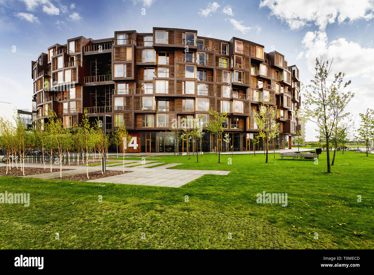 Student residence Tietgenskollegiet in district Ørestad, Amager ...