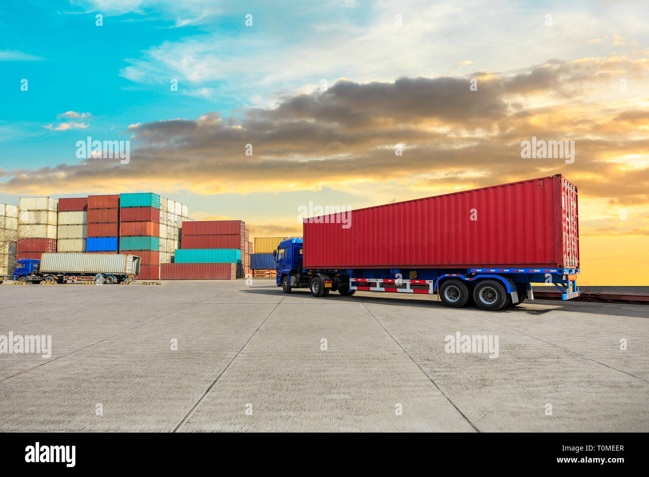 Industrial Container yard for Logistic Import Export business,modern ...