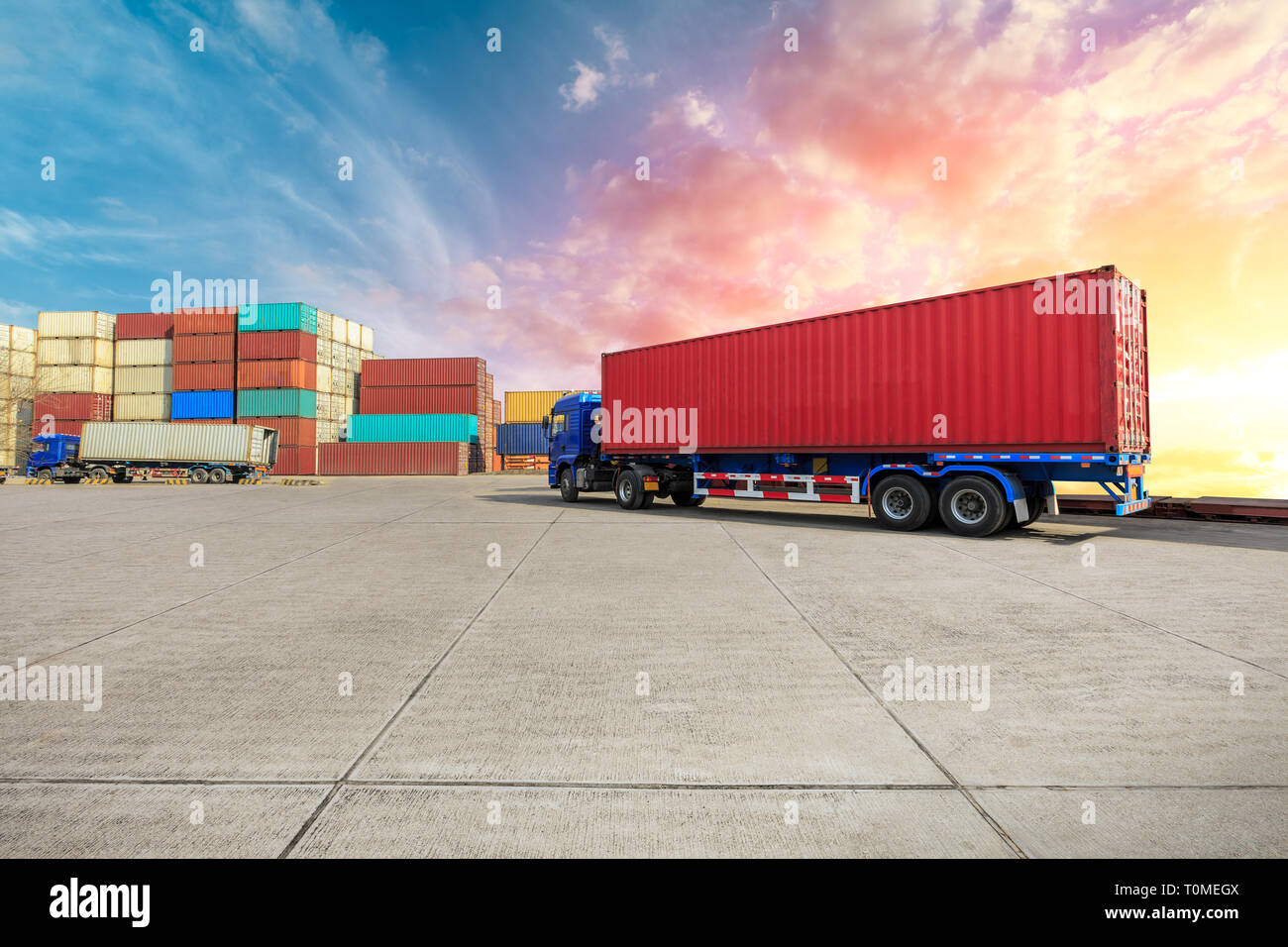 Industrial Container yard for Logistic Import Export business,modern ...