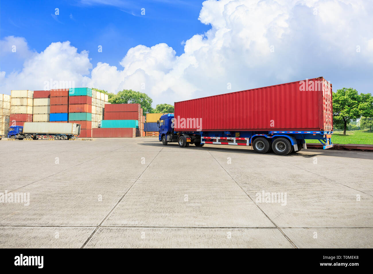 Industrial Container yard for Logistic Import Export business,modern ...