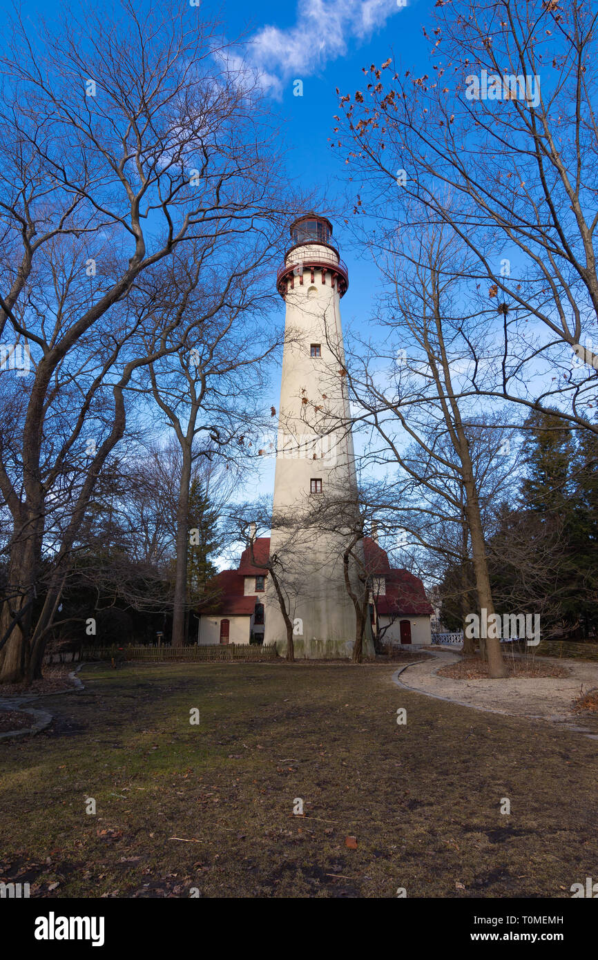 Grosse Point Lighthouse on a beautiful March morning. Evanston ...