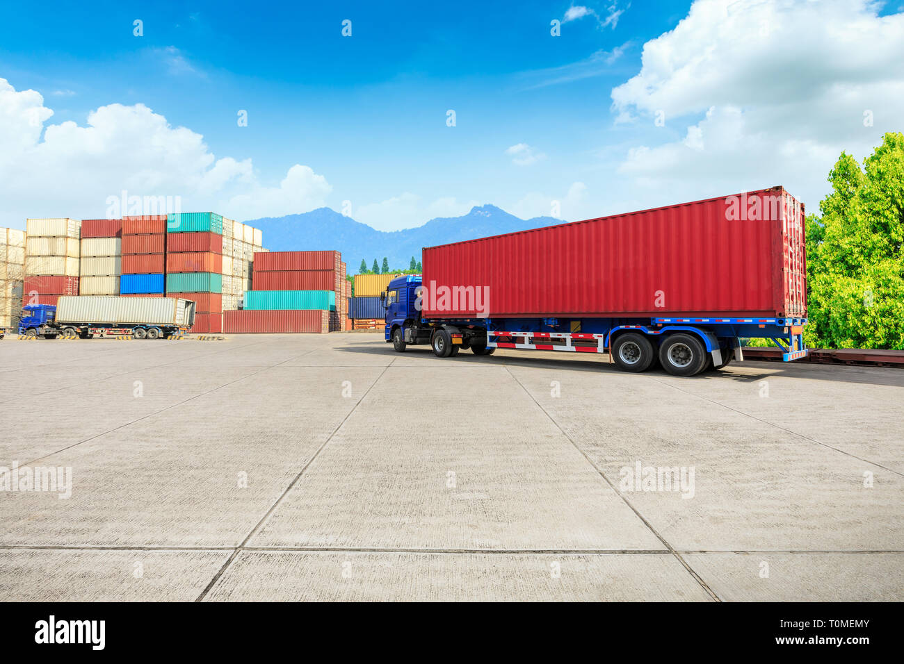 Industrial Container yard for Logistic Import Export business,modern ...