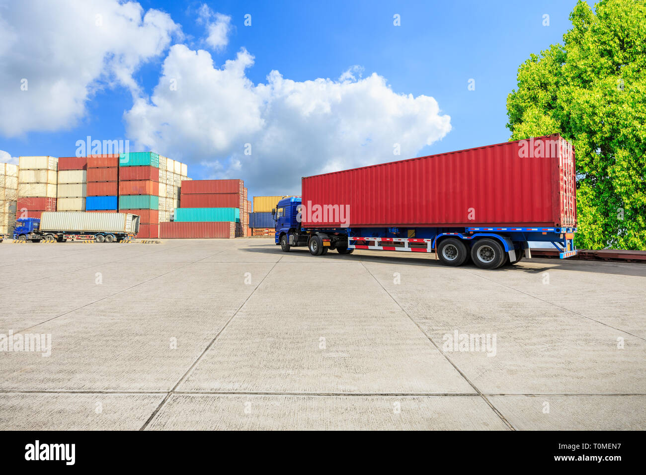 Industrial Container yard for Logistic Import Export business,modern ...