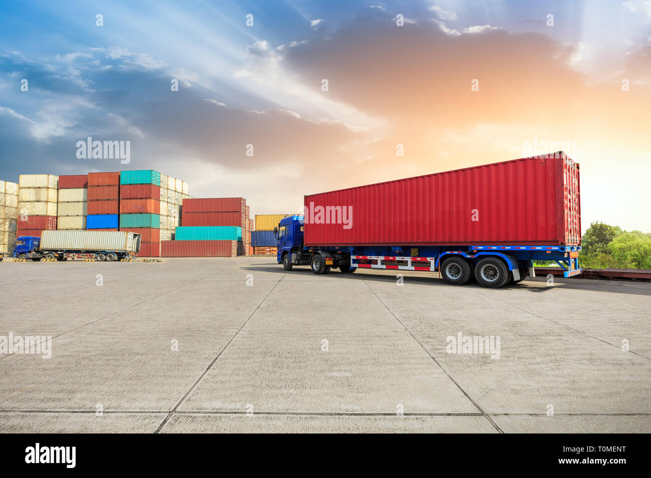 Industrial Container yard for Logistic Import Export business,modern ...