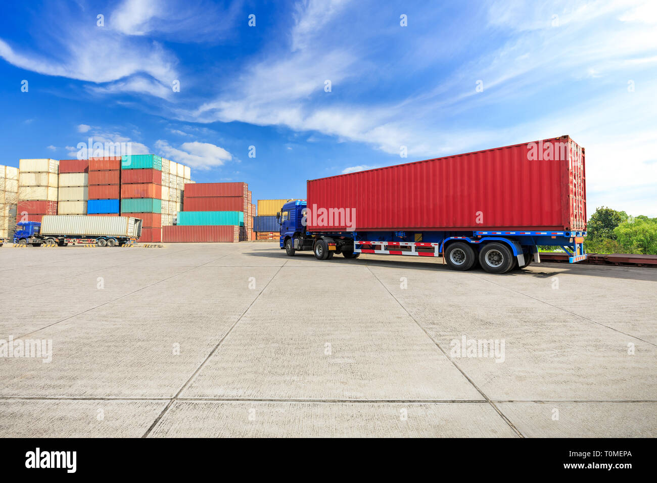 Industrial Container yard for Logistic Import Export business,modern ...