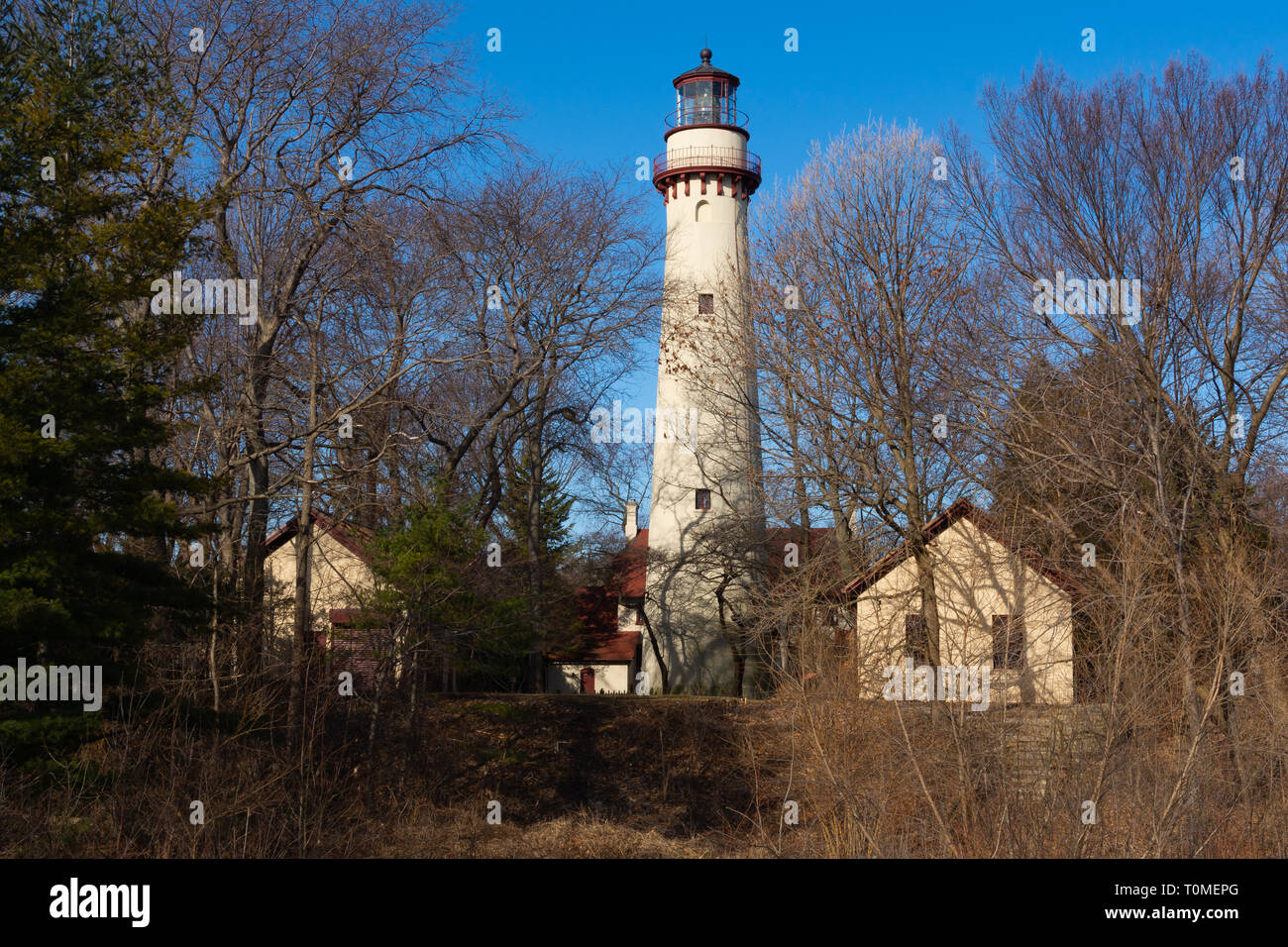 Grosse Point Lighthouse on a beautiful March morning. Evanston ...