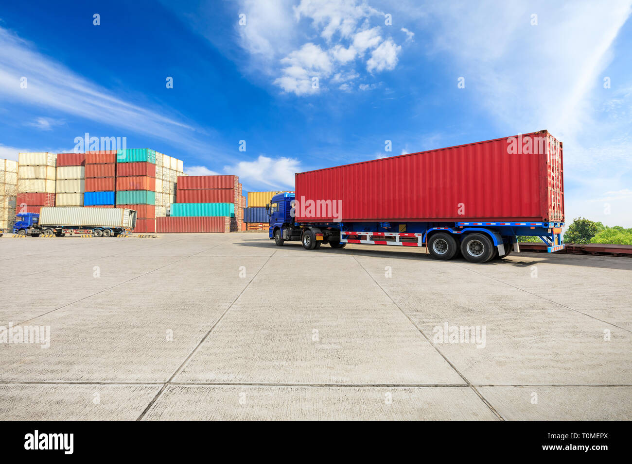 Industrial Container yard for Logistic Import Export business,modern ...