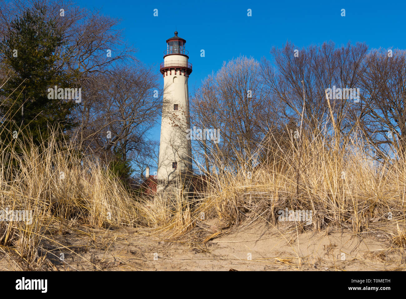 Grosse Point Lighthouse on a beautiful March morning. Evanston ...