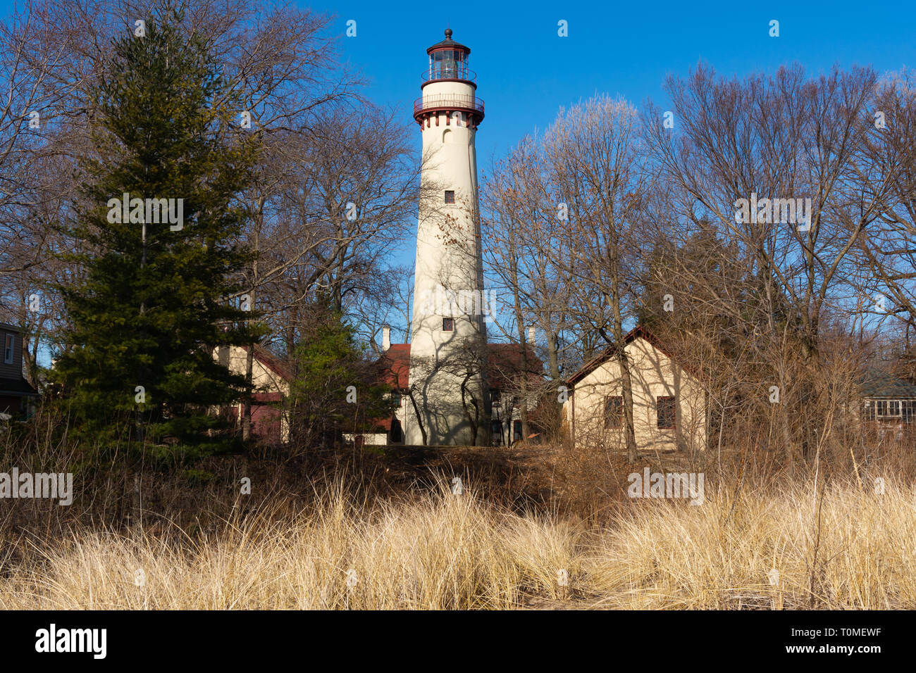 Grosse Point Lighthouse on a beautiful March morning. Evanston ...
