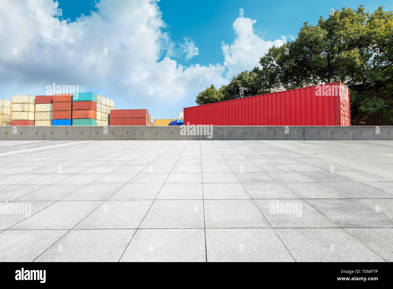 Industrial Container yard for Logistic Import Export business and empty ...