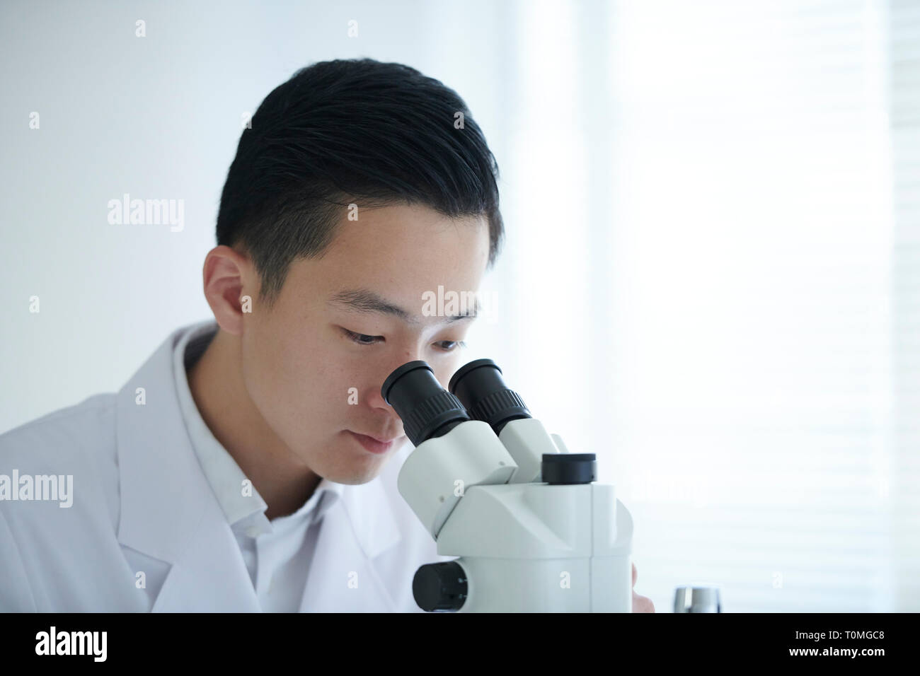 Young Japanese researcher in the lab Stock Photo - Alamy