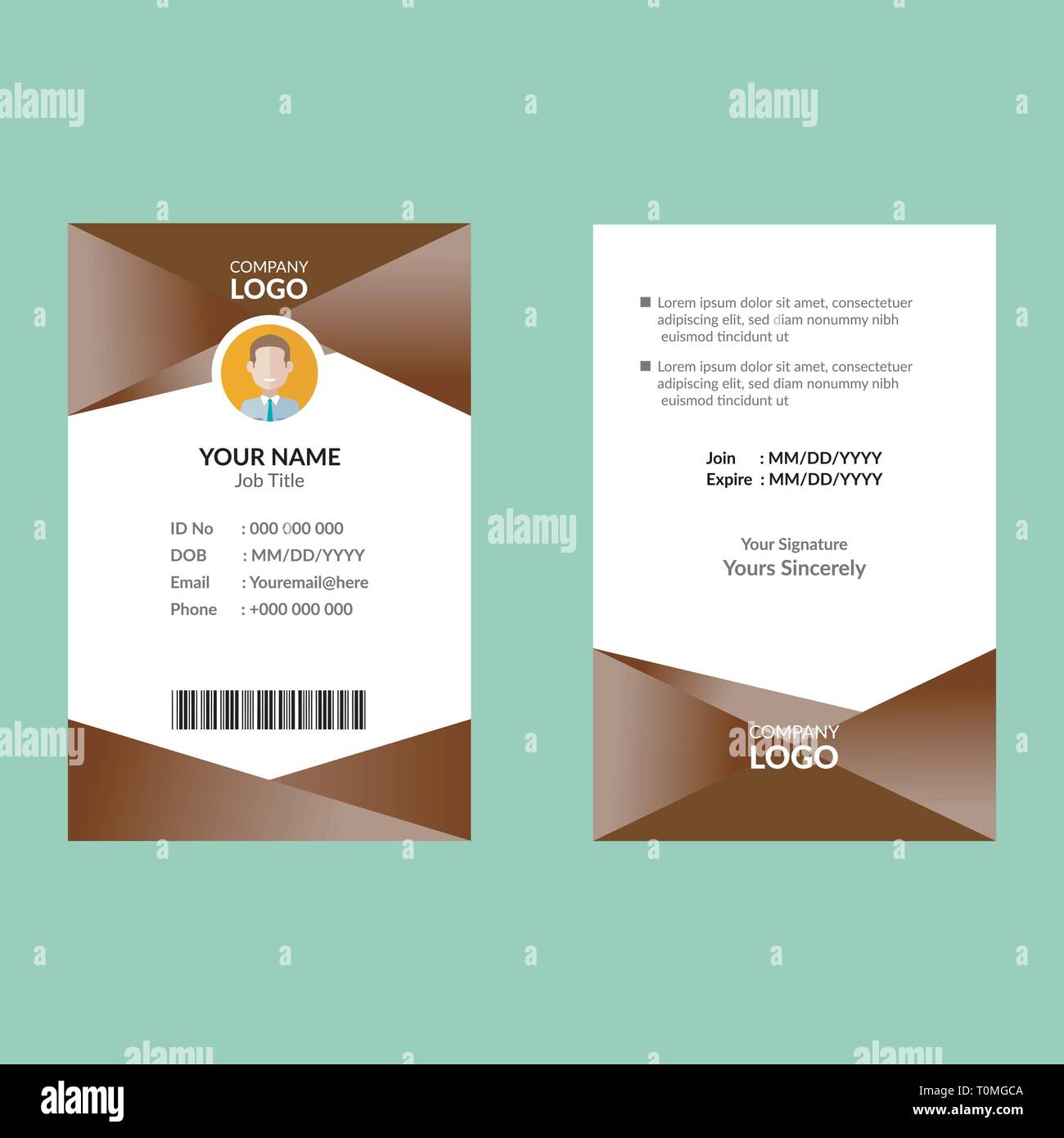 Id card clipart hi-res stock photography and images - Alamy