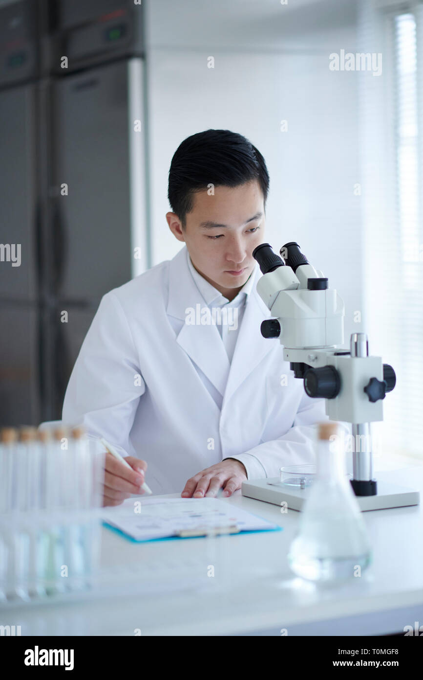 Young Japanese researcher in the lab Stock Photo - Alamy