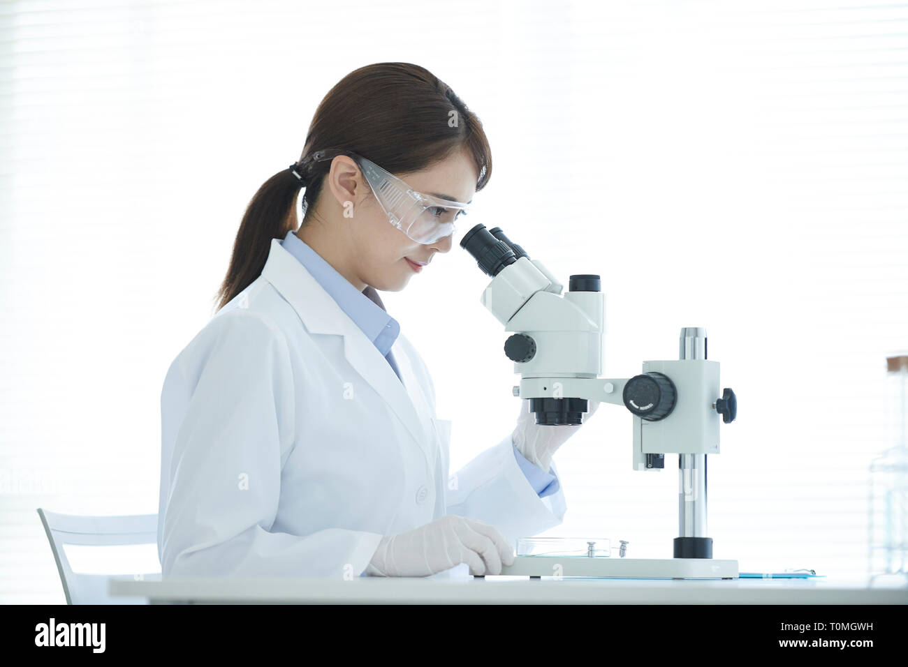 Young Japanese researcher in the lab Stock Photo - Alamy