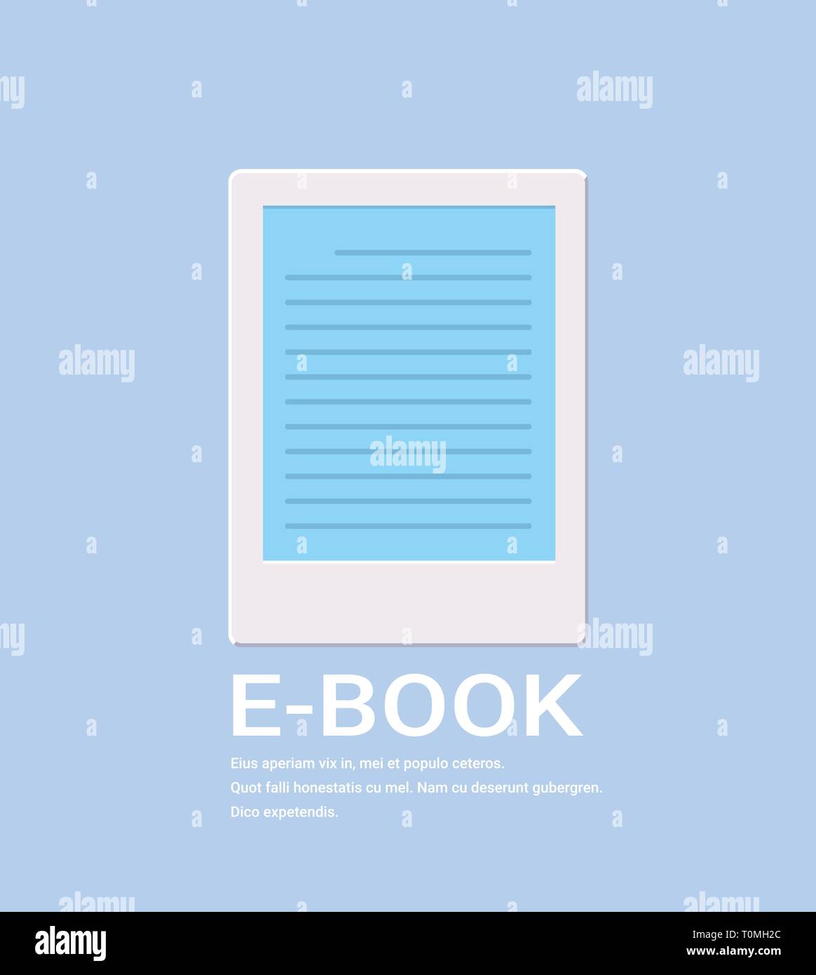 Ebook reader illustration Stock Vector Images - Alamy