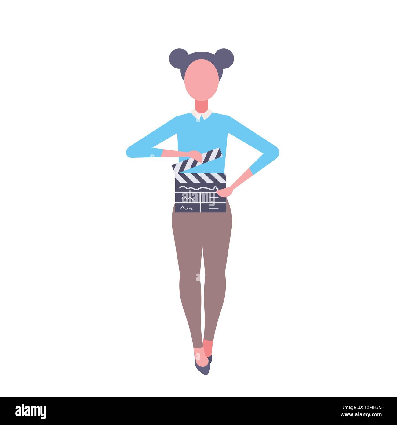 Full length clap Stock Vector Images - Alamy