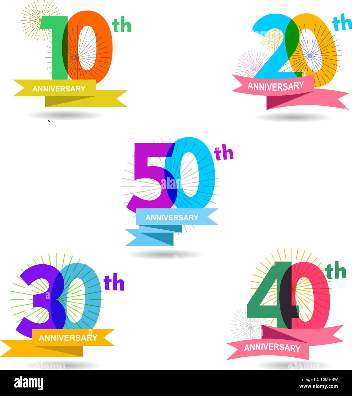 10 anniversary celebration number Stock Vector Images - Alamy