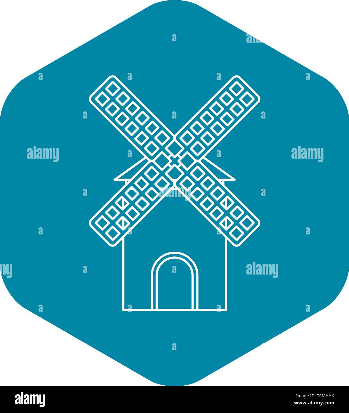 Mill icon, outline style Stock Vector Image & Art - Alamy