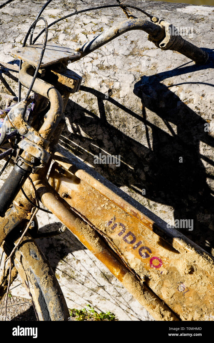 Bicycle wreck, Lyon, France Stock Photo - Alamy