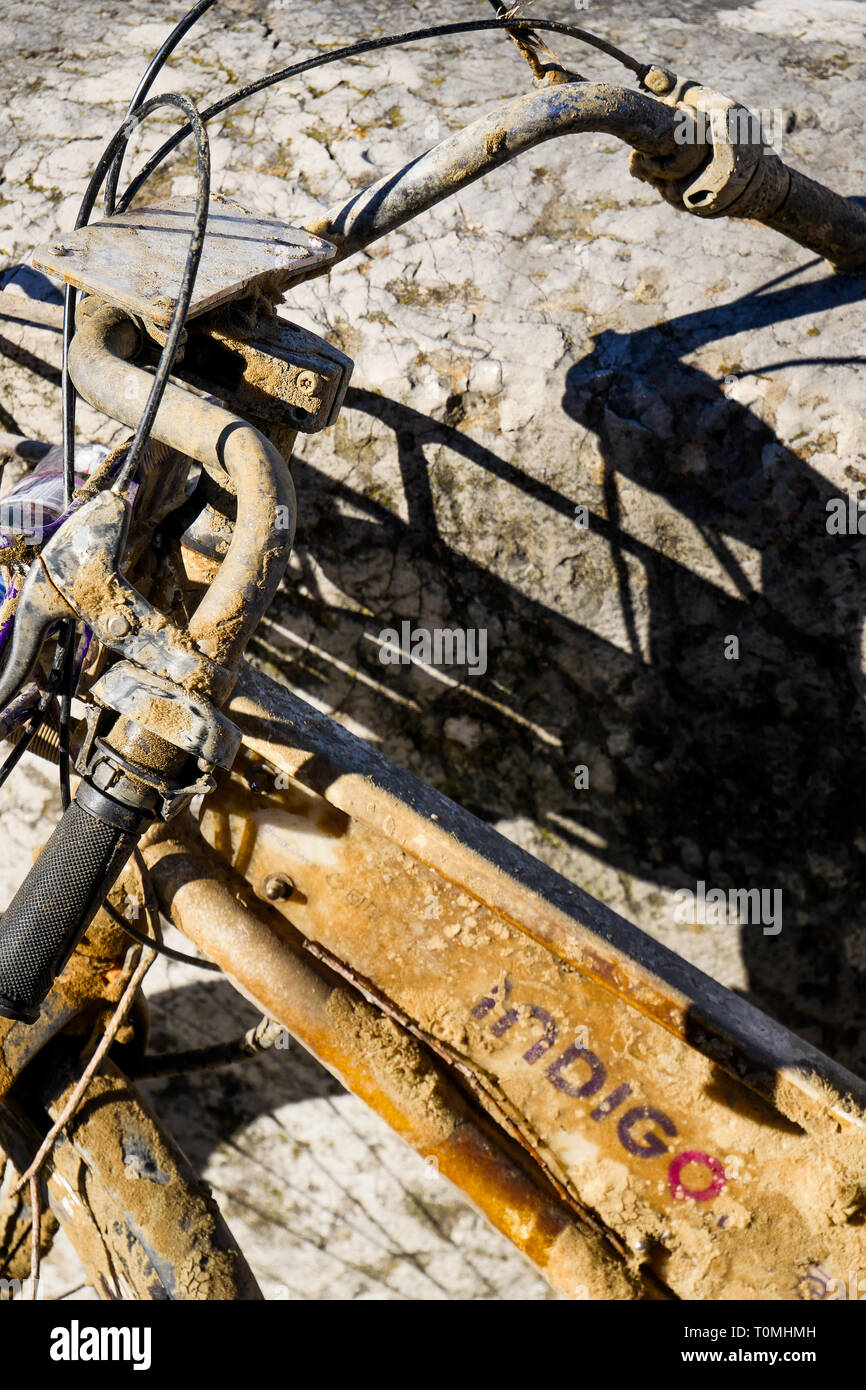 Bicycle wreck, Lyon, France Stock Photo - Alamy