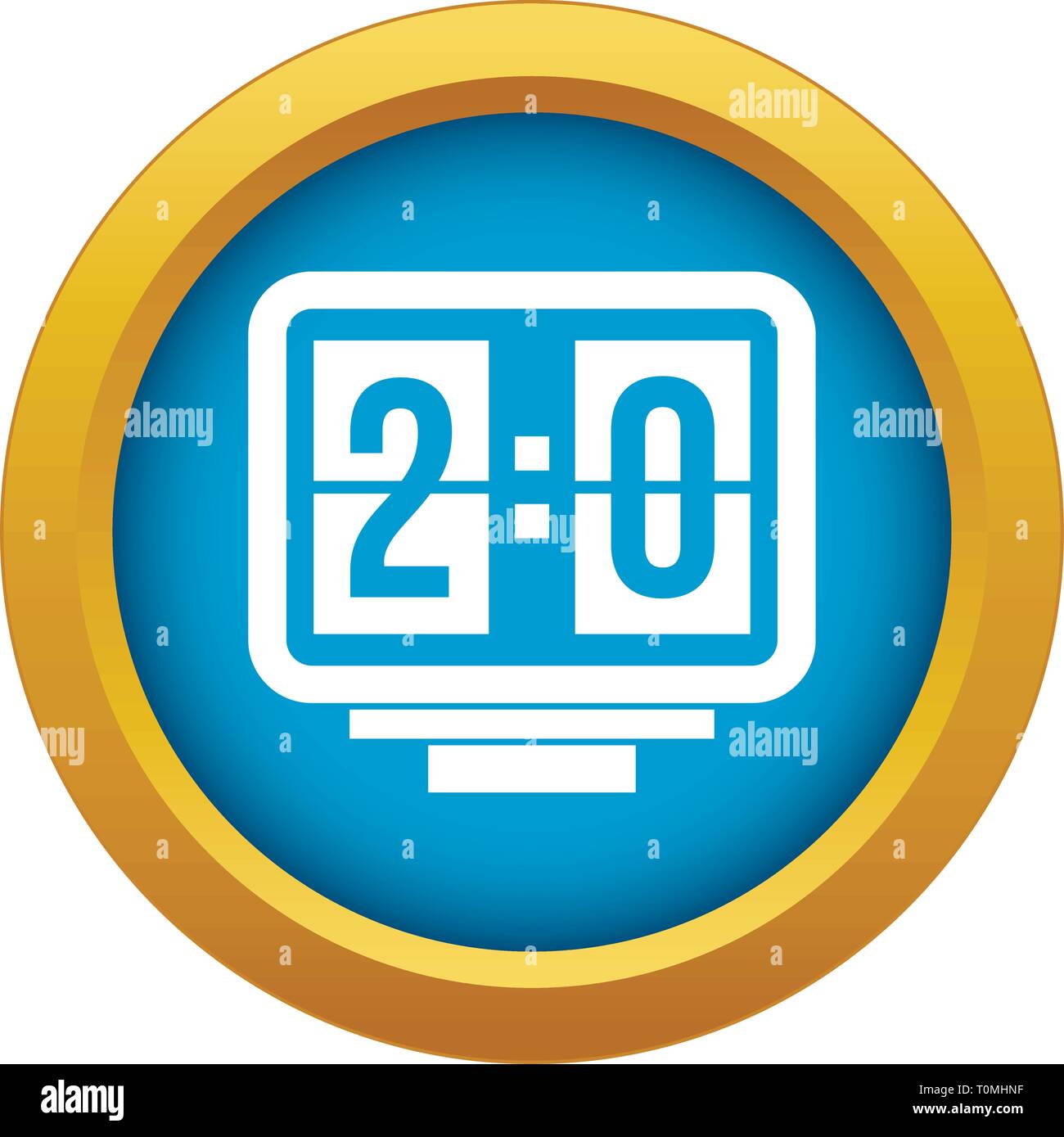 Soccer scoreboard icon blue vector isolated Stock Vector Image & Art ...