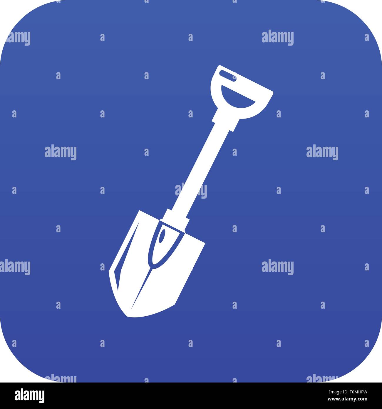 Shovel icon blue vector Stock Vector Image & Art - Alamy