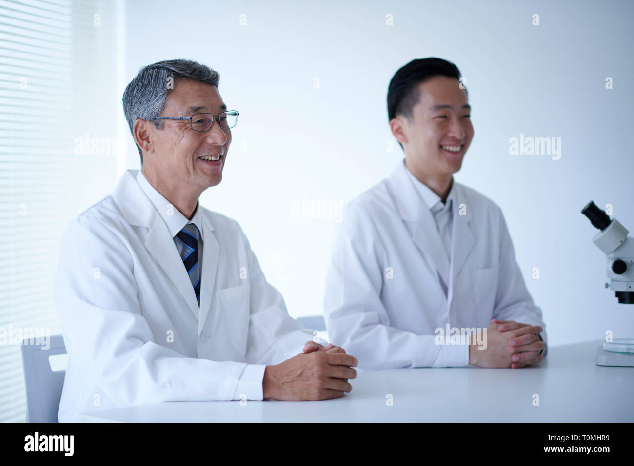 Japanese researchers in the lab Stock Photo - Alamy