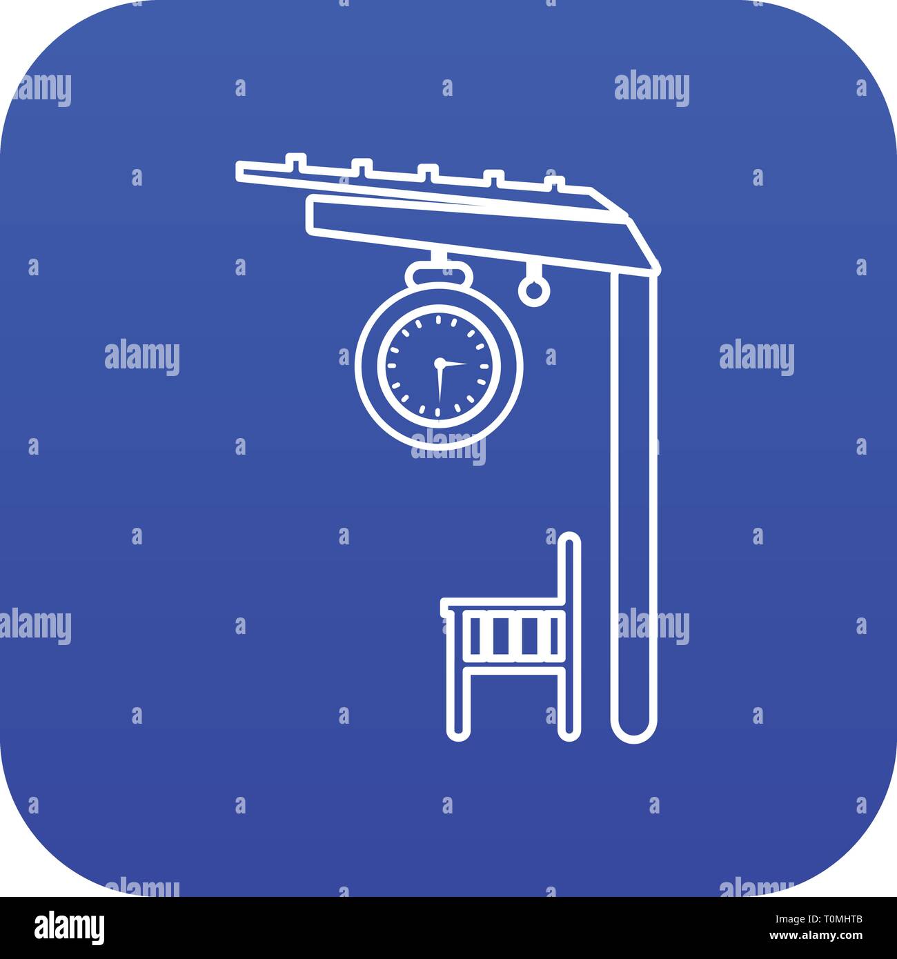 Platform railway icon blue vector Stock Vector Image & Art - Alamy