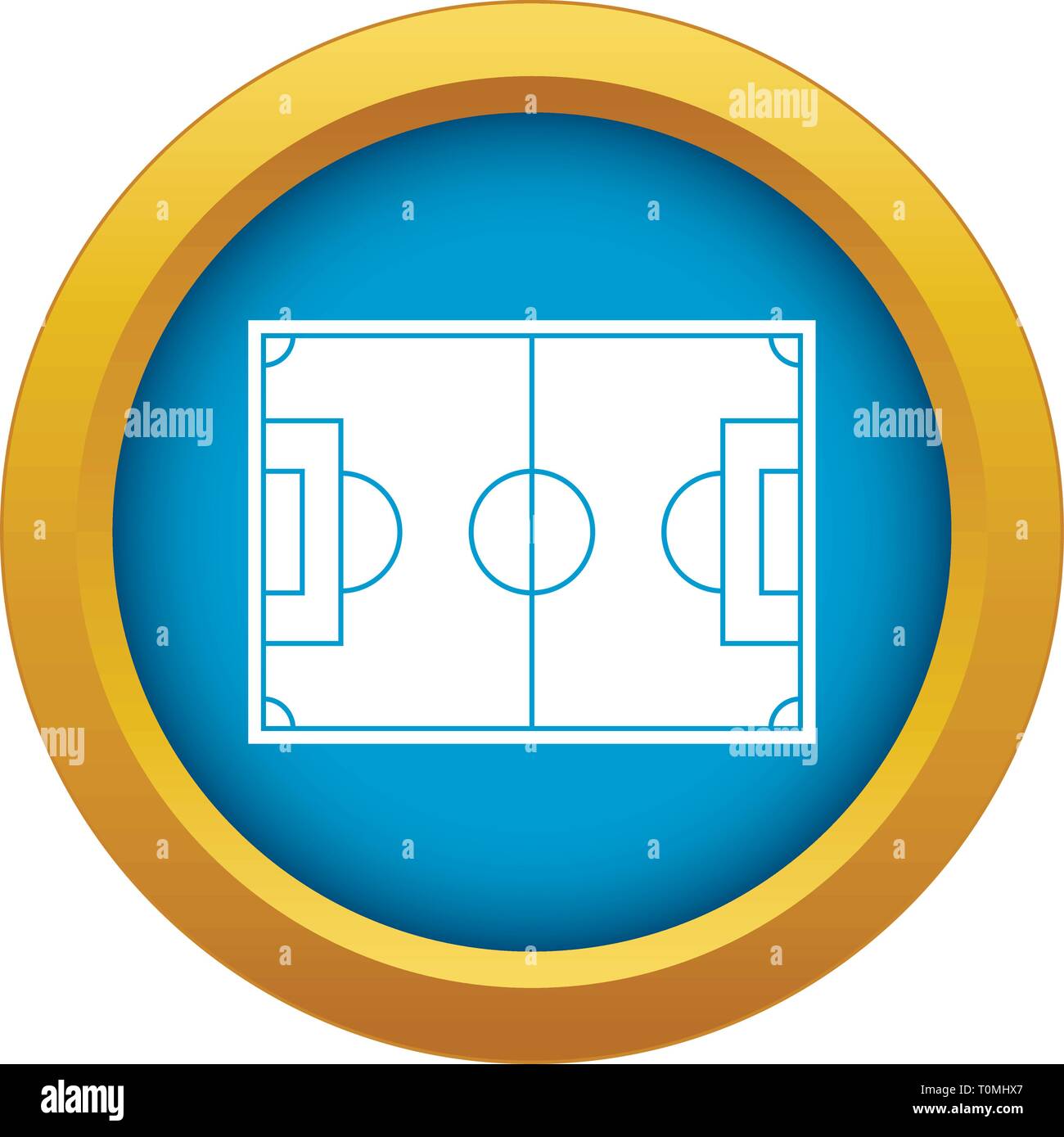 Soccer field icon blue vector isolated Stock Vector Image & Art - Alamy