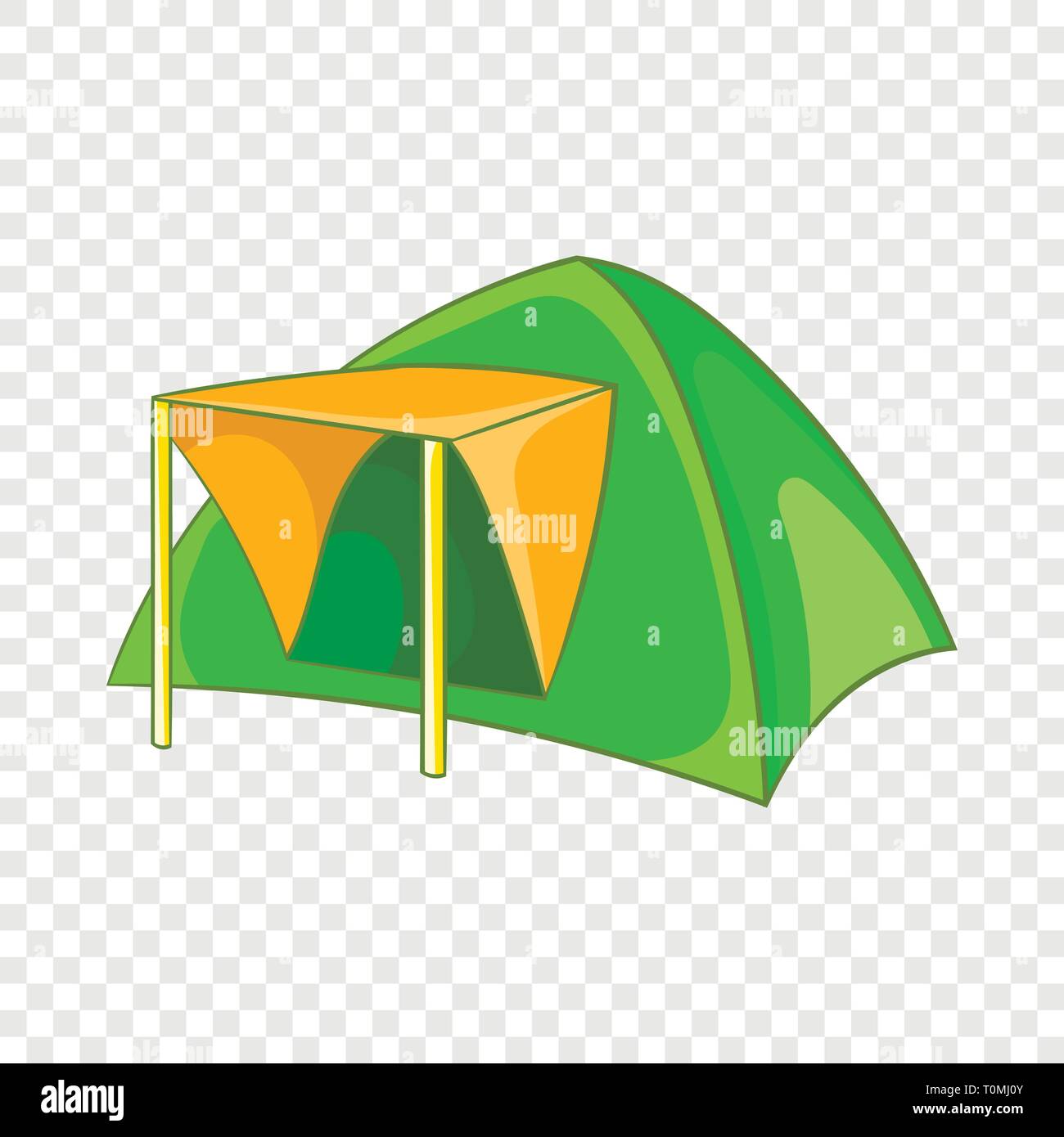 Green tent icon in cartoon style Stock Vector Image & Art - Alamy