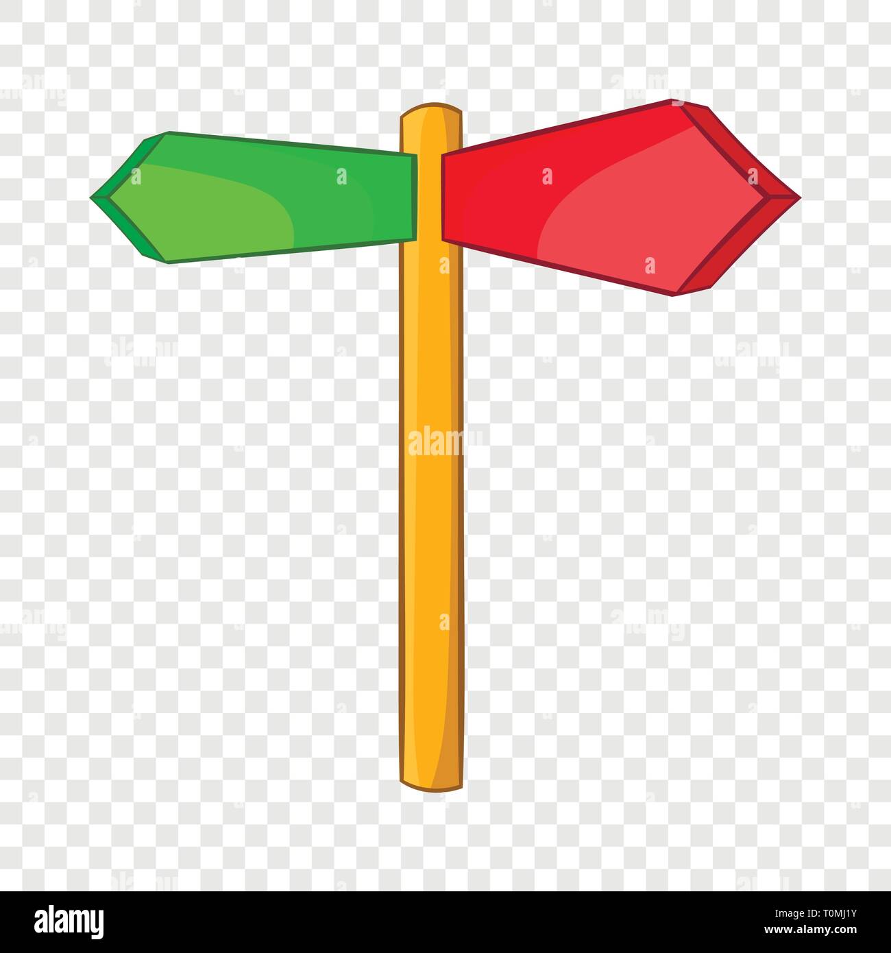 Direction signs icon in cartoon style Stock Vector Image & Art - Alamy