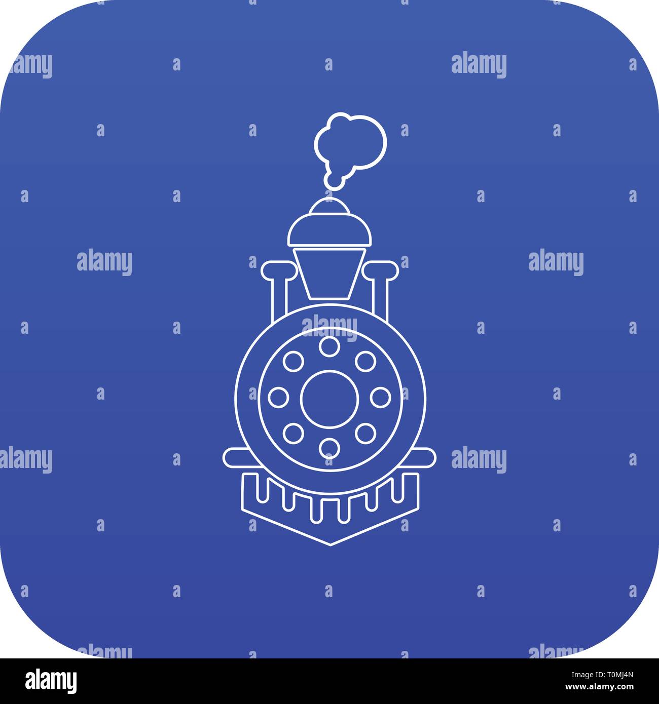 Locomotive icon blue vector Stock Vector Image & Art - Alamy