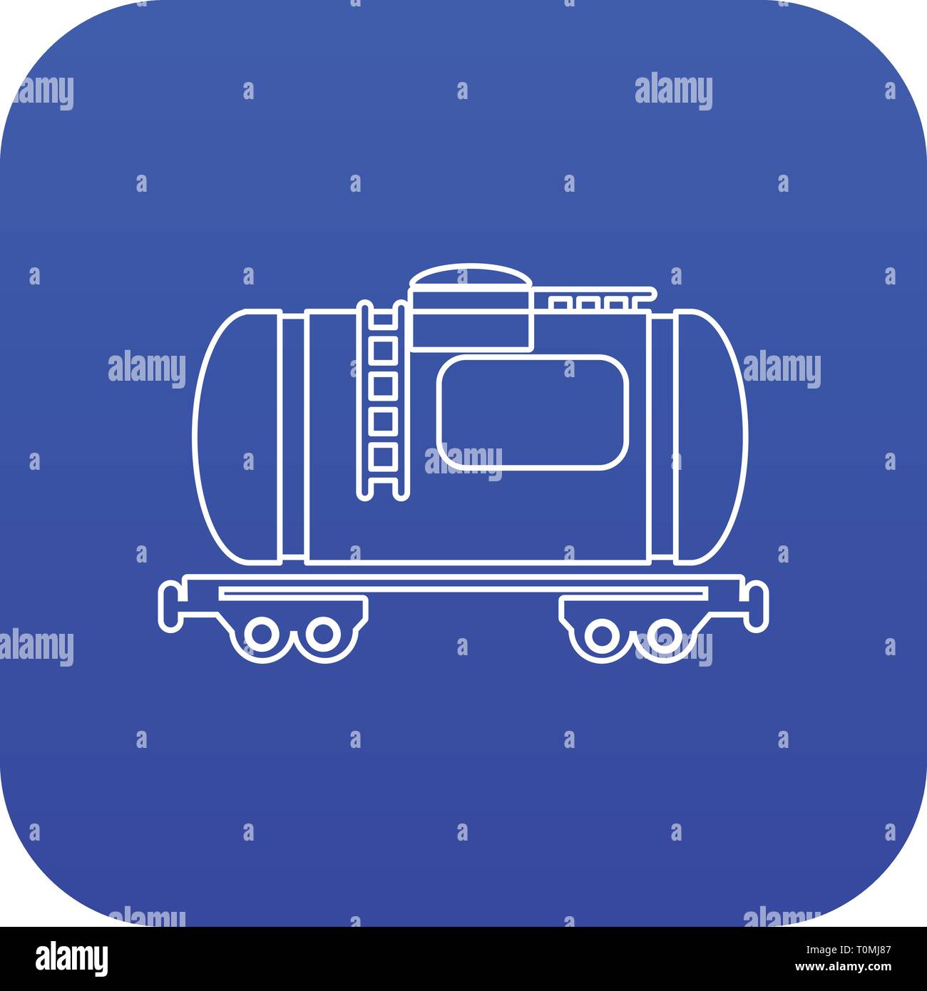 Gasoline railroad tanker icon blue vector Stock Vector Image & Art - Alamy