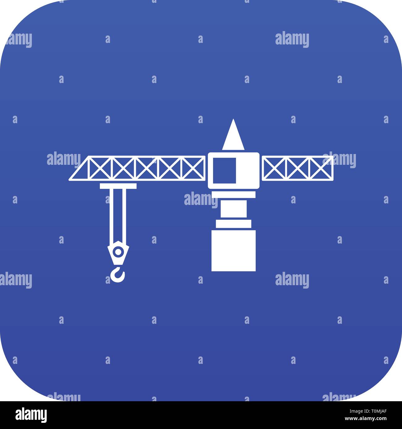 Crane icon digital blue Stock Vector Image & Art - Alamy