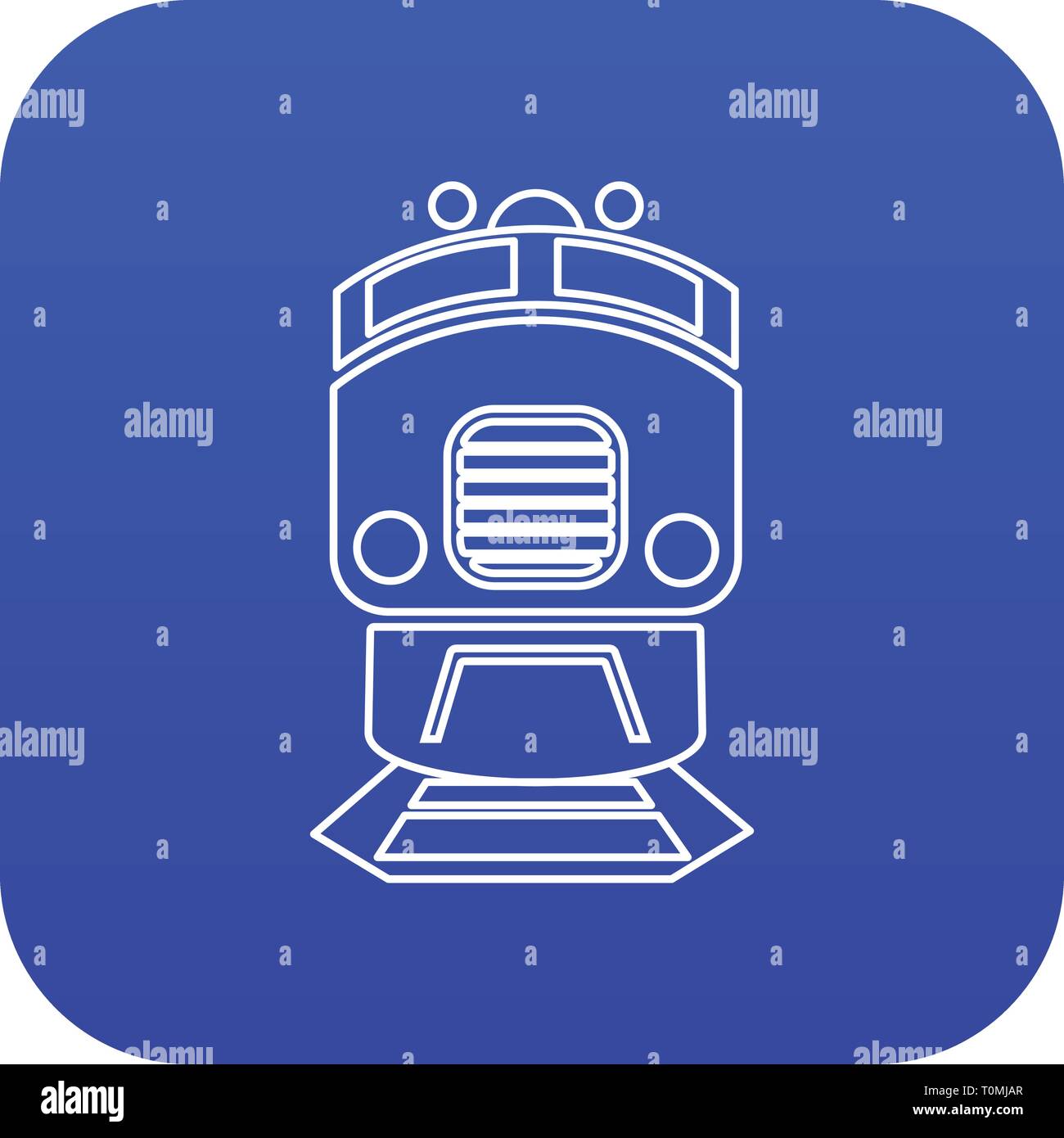 Train icon blue vector Stock Vector Image & Art - Alamy