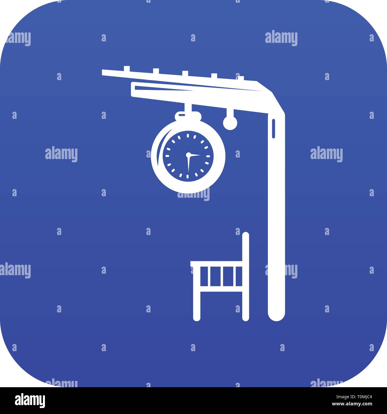 Platform railway icon blue vector Stock Vector Image & Art - Alamy