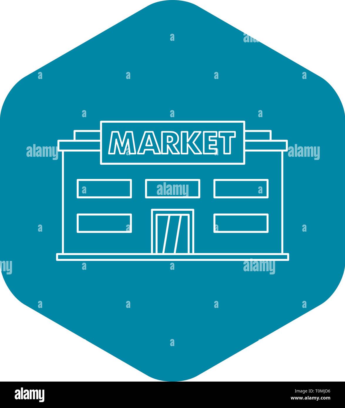 Market icon, outline style Stock Vector Image & Art - Alamy