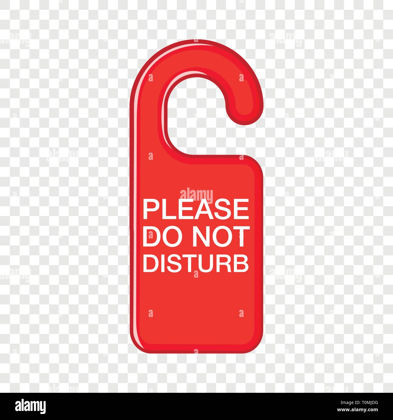 Do not disturb red sign icon, cartoon style Stock Vector Image & Art ...