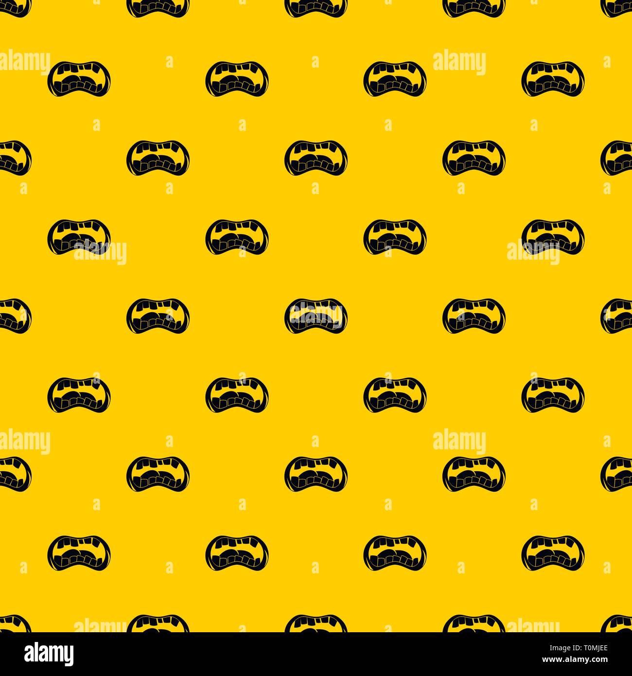 Zombie mouth pattern vector Stock Vector Image & Art - Alamy