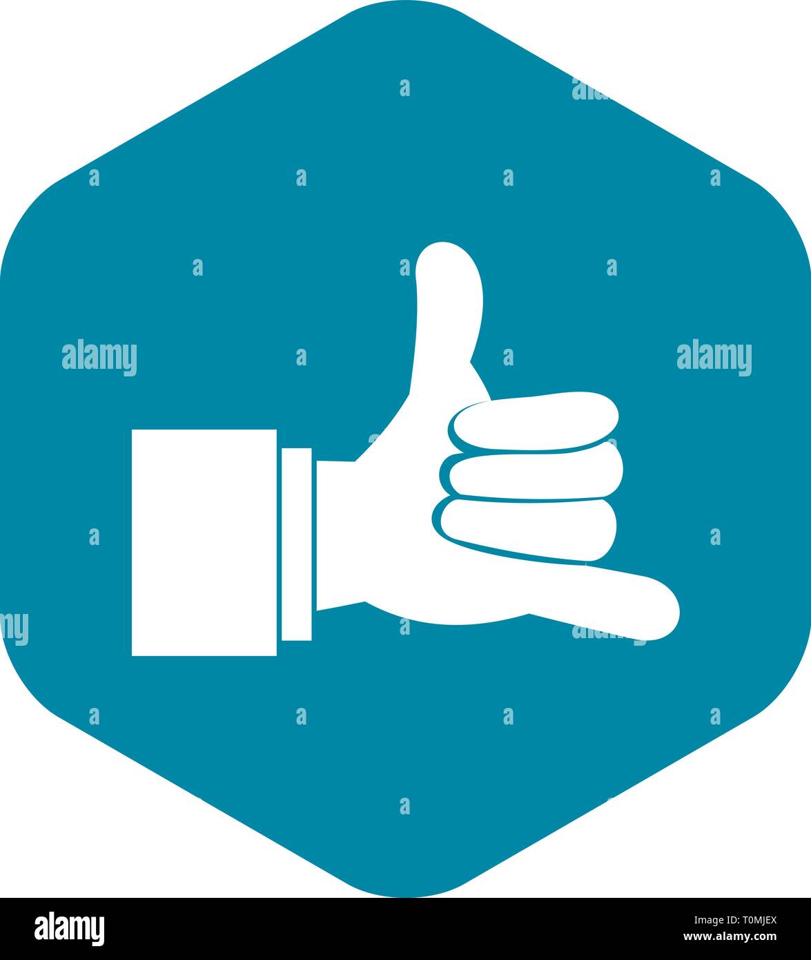 Call me gesture icon, simple style Stock Vector Image & Art - Alamy
