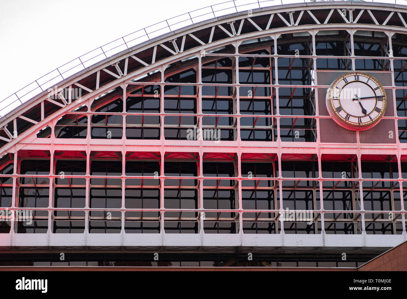 Section of the facade of the Manchester Central Convention Complex ...