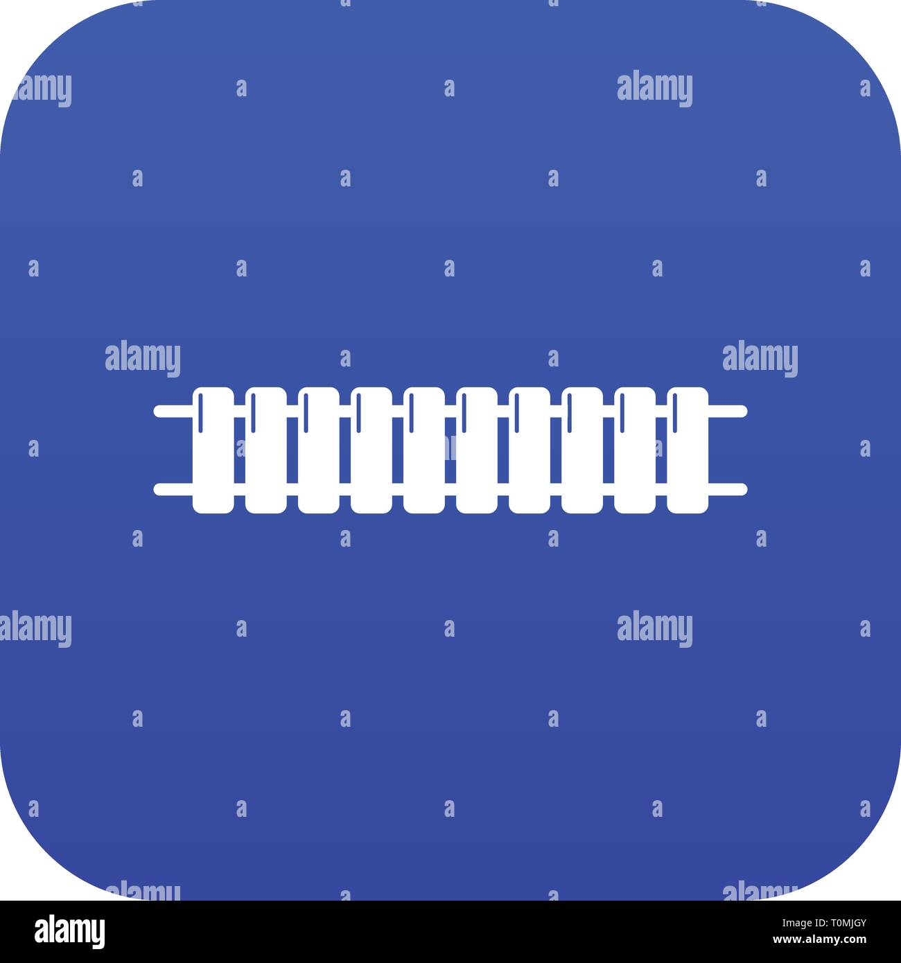 Locomotive railroad icon blue vector Stock Vector Image & Art - Alamy