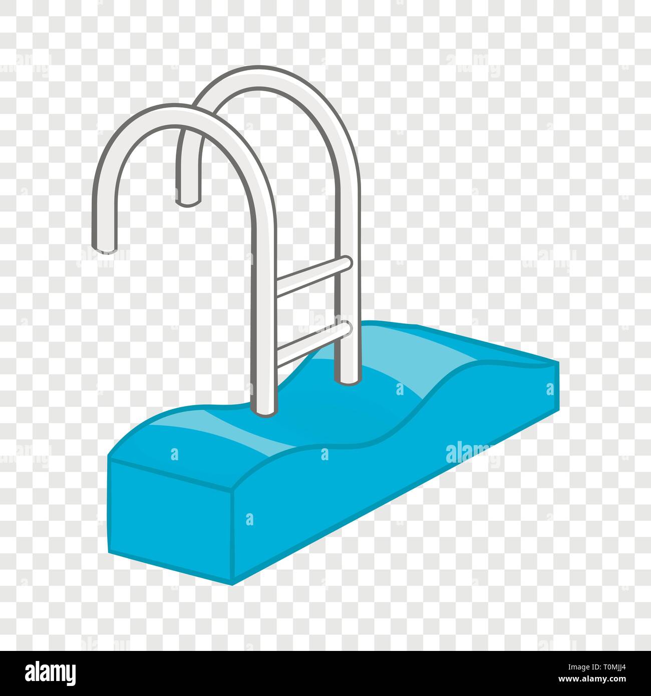 Steel pool ladder Stock Vector Images - Alamy