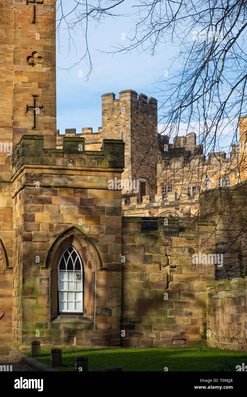 Durham Castle. It is a Norman castle in the city of Durham, England ...
