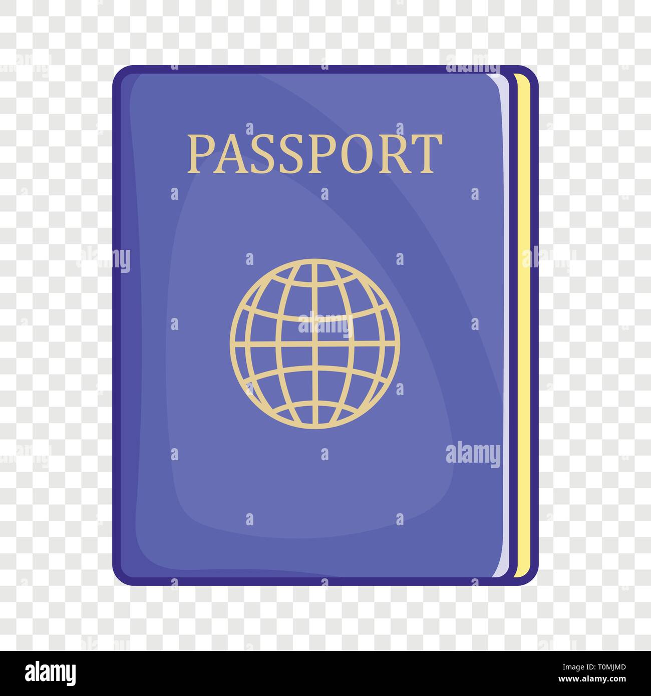 Passport Icon In Cartoon Style Stock Vector Image And Art Alamy